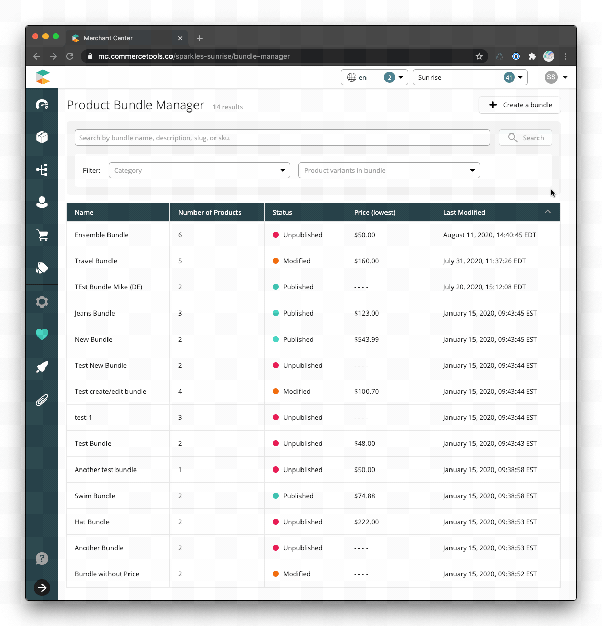 Static Bundles Bundles Custom Applications